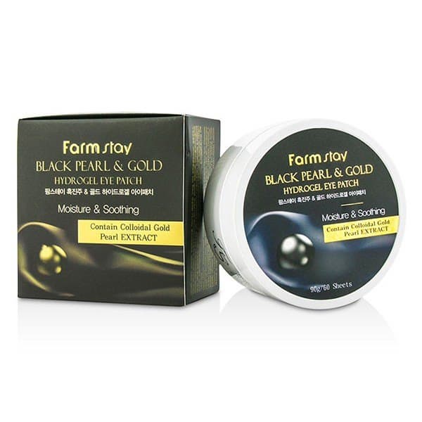 [Farm Stay] BLACK PEARL&GOLD HYDROGEL EYE PATCH | tradekorea